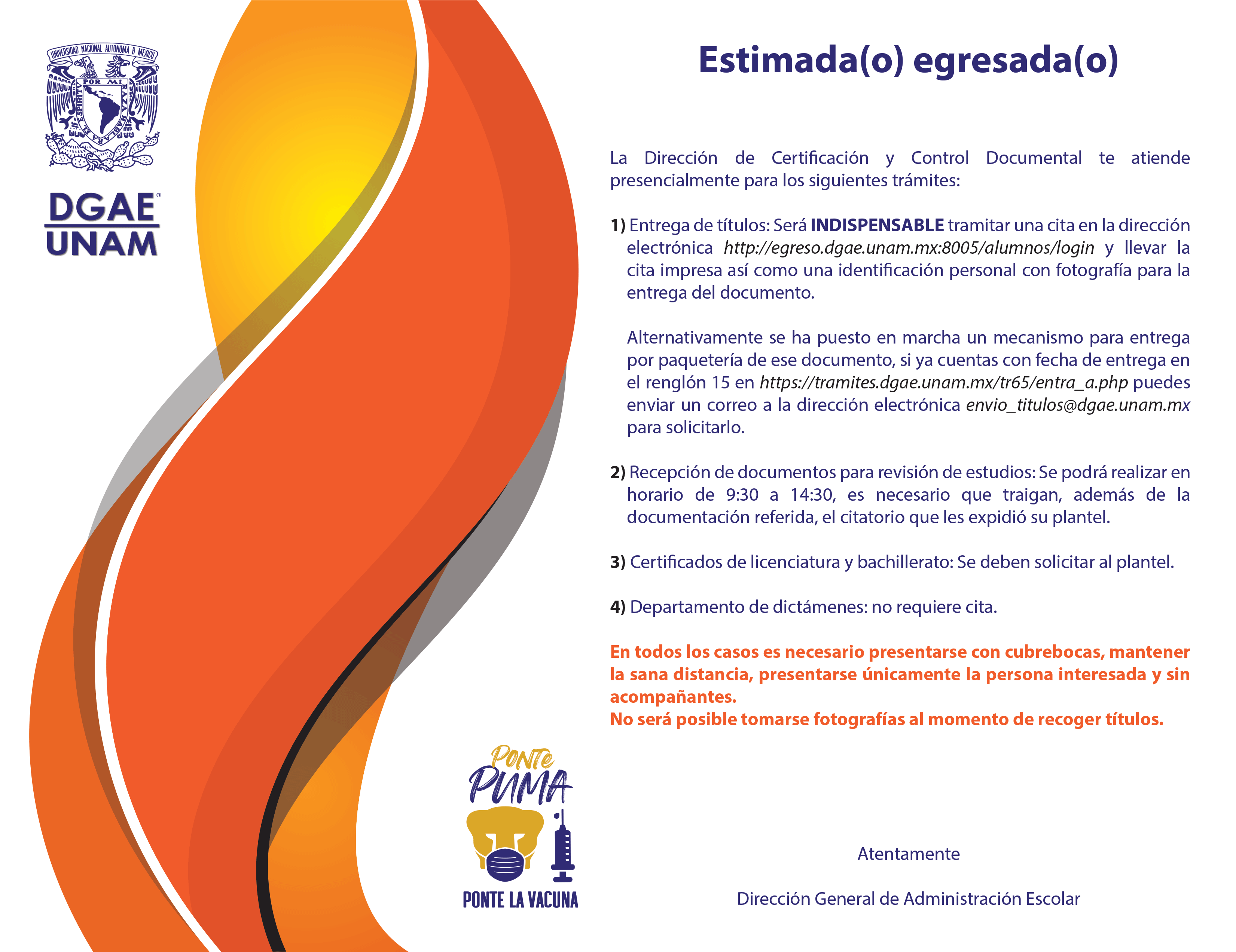 Dirección General de Administración Escolar - UNAM